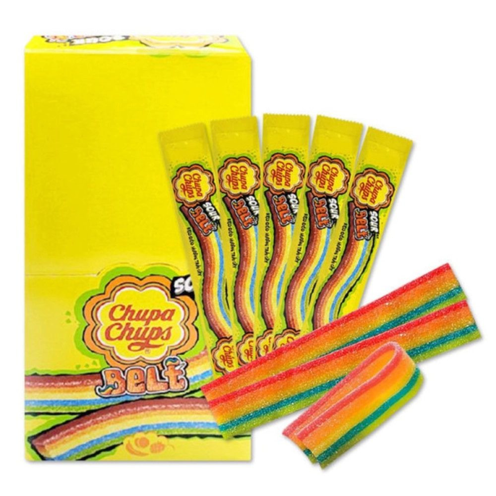 CHUPA CHUPS SOUR BELT TUTTI FRUIT - World Candies | American & Oriental Sweets, Snacks & Drinks