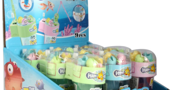 Wholesalers of American TOY CANDIES IN DISPLAY CASE- FISHING GAME- 9PC