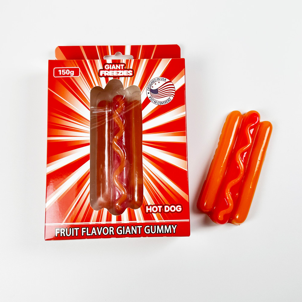 GIANT GUMMY HOT DOG, JELLY, CANDY, SWEETS