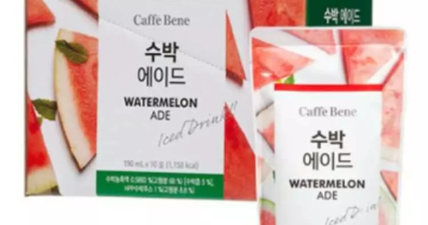 CAFFE BENE WATERMELON ADE 190ML/ 50PCS | World Candies