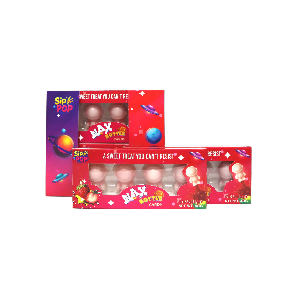 Wax Candy Space Man Strawberry Flavour 10GX4PcsX12Box