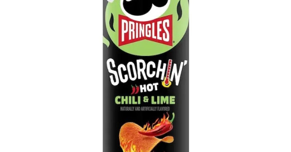 PRINGLES SCORCHIN CHILLI & LIME 5.57OZ/ 14PCS