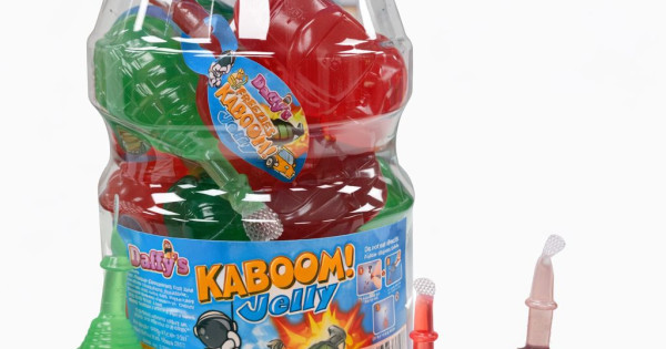 Importers of American DAFFY`S KABOOM JELLY FUN SHAPED JELLIES IN A JAR ...